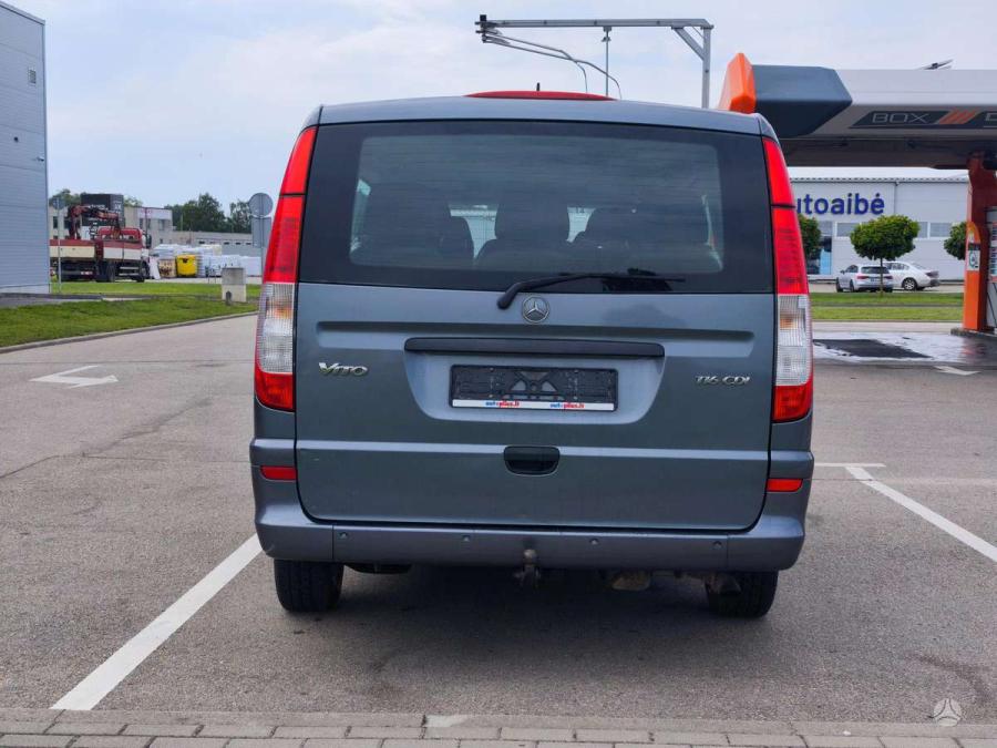 Grey Mercedes-Benz Vito 2011 in Marijampole, with an engine capacity of 2.14 L and mileage of 430 thousand km for 7200 €, photo 9 on AUTOMOTO.COM.LV