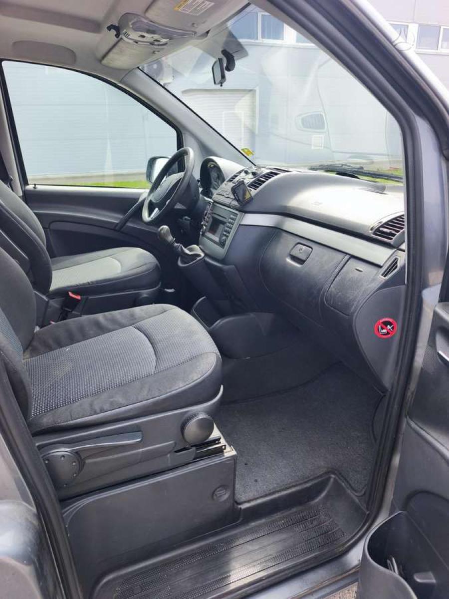 Grey Mercedes-Benz Vito 2011 in Marijampole, with an engine capacity of 2.14 L and mileage of 430 thousand km for 7200 €, photo 11 on AUTOMOTO.COM.LV