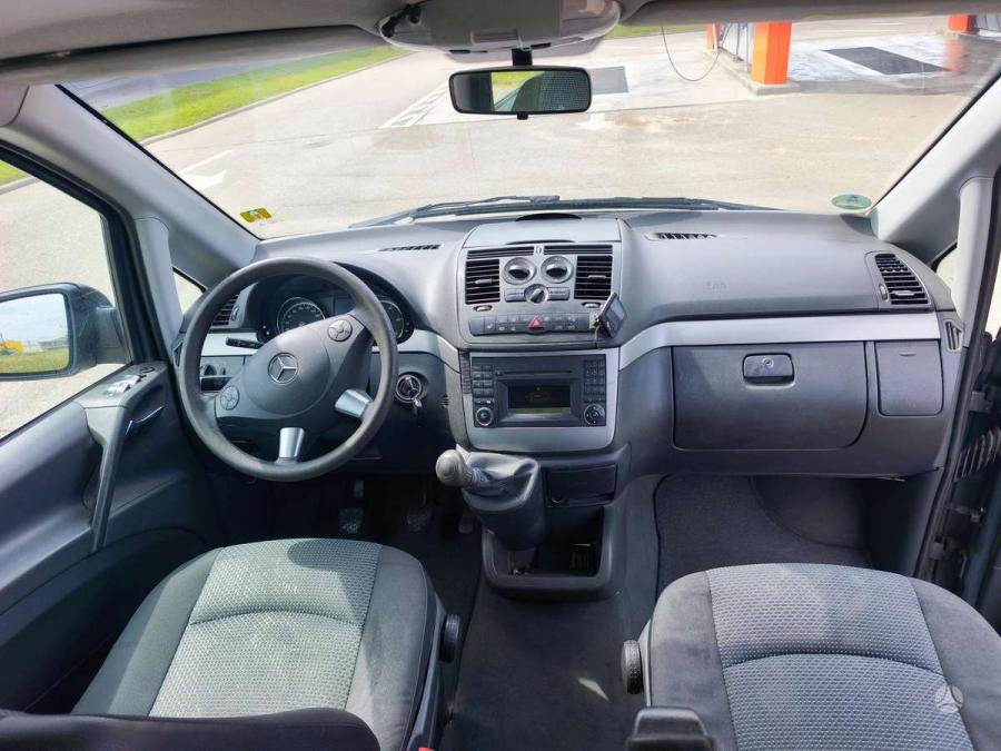 Grey Mercedes-Benz Vito 2011 in Marijampole, with an engine capacity of 2.14 L and mileage of 430 thousand km for 7200 €, photo 12 on AUTOMOTO.COM.LV