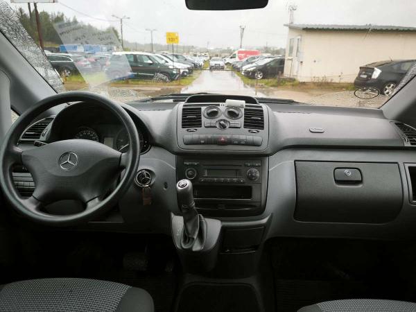 Grey Mercedes-Benz Vito 2012 in Vilnius, with an engine capacity of 2.20 L and mileage of 279 thousand km for 10900 €, photo 7 on AUTOMOTO.COM.LV