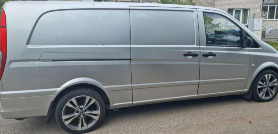 Grey Mercedes-Benz Vito 2013 in Vilnius, with an engine capacity of 2.14 L and mileage of 545 thousand km for 8650 €, photo 5 on AUTOMOTO.COM.LV