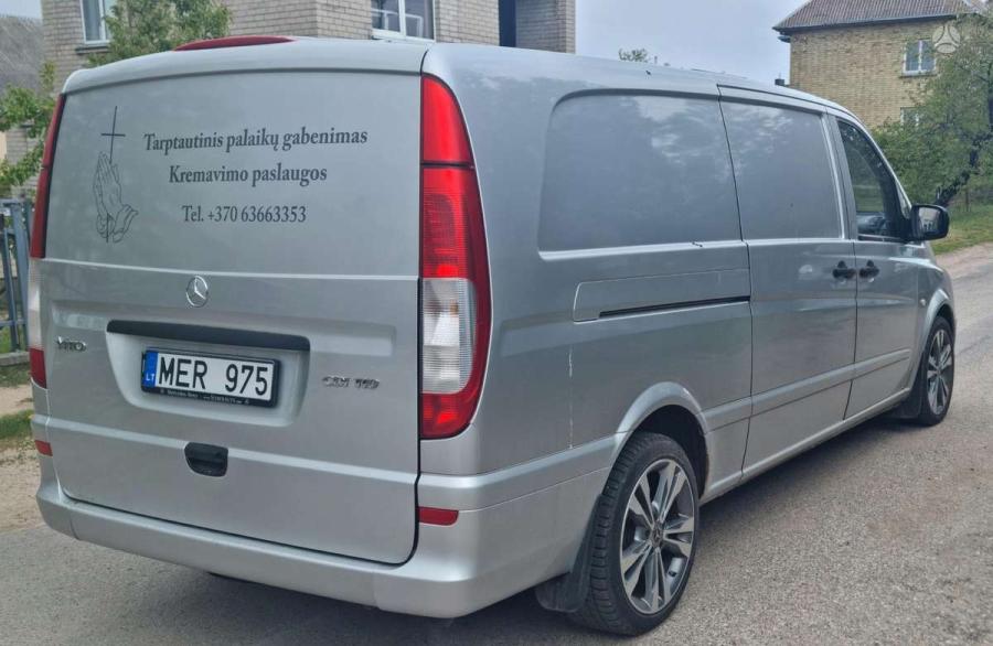 Pelēks Mercedes-Benz Vito 2013 Viļņa, ar dzinēja tilpumu 2.14 L un nobraukumu 545 tūkst. km par 7600 €, foto 5 vietnē AUTOMOTO.COM.LV