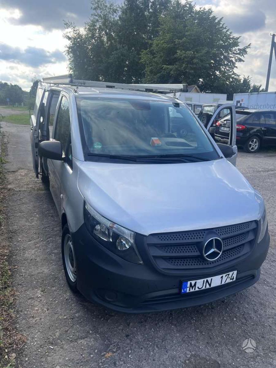 Grey Mercedes-Benz Vito 2016 in Kazlu Ruda, with an engine capacity of 1.60 L and mileage of 316 thousand km for 5150 €, photo 3 on AUTOMOTO.COM.LV