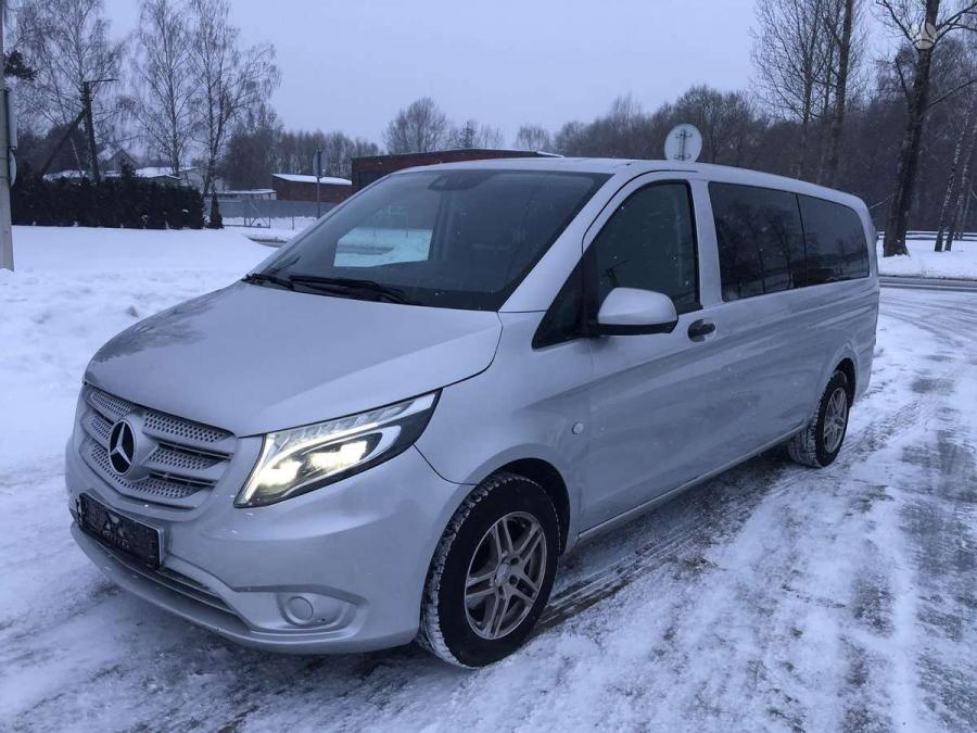 Grey Mercedes-Benz Vito 2019 in Kaunas, with an engine capacity of 2.20 L and mileage of 269 thousand km for 19990 €, photo 1 on AUTOMOTO.COM.LV