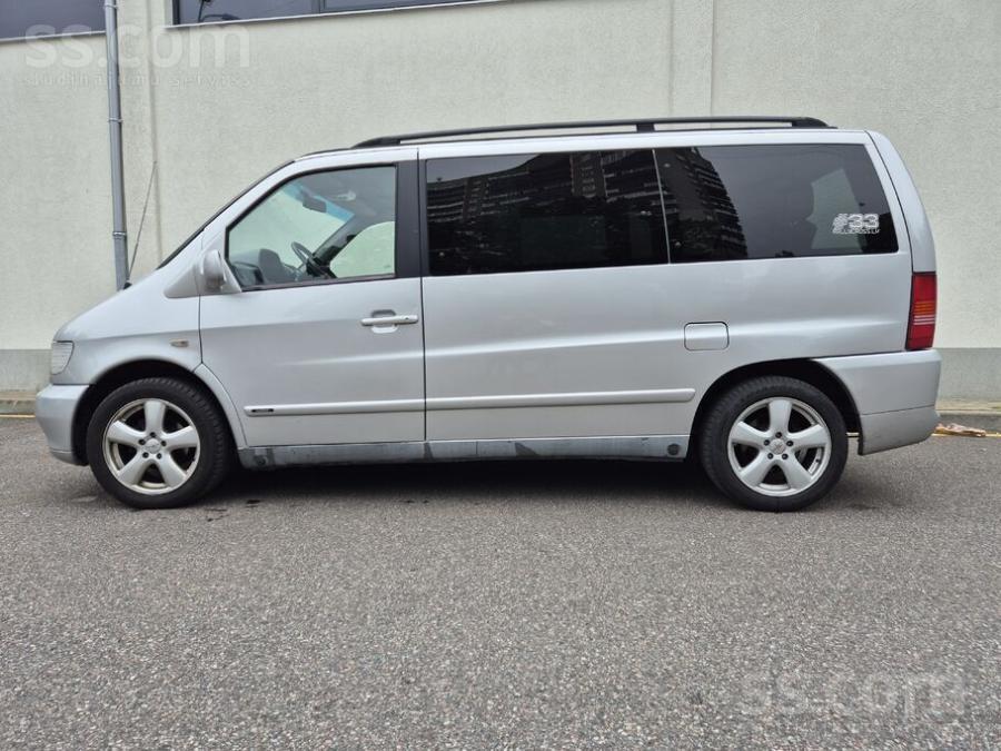 Grey Mercedes-Benz Vito 2002 in Riga, with an engine capacity of 2.20 L and mileage of 317 thousand km for 5550 €, photo 3 on AUTOMOTO.COM.LV