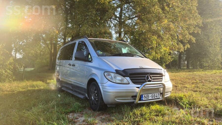 Grey Mercedes-Benz Vito 2004 in Ventspils, with an engine capacity of 2.10 L and mileage of 408 thousand km for 2800 €, photo 5 on AUTOMOTO.COM.LV