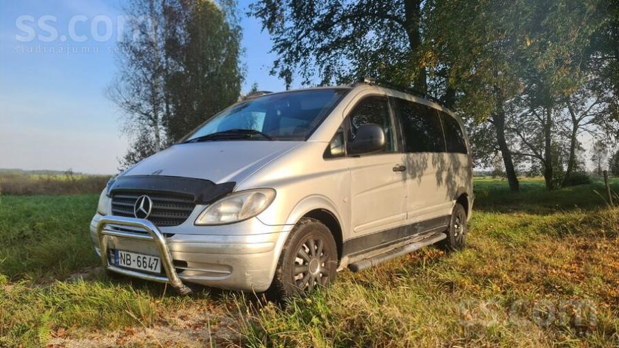 Grey Mercedes-Benz Vito 2004 in Ventspils, with an engine capacity of 2.10 L and mileage of 408 thousand km for 2800 €, photo 6 on AUTOMOTO.COM.LV