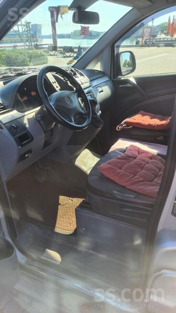Pelēks Mercedes-Benz Vito 2004 Ventspils, ar dzinēja tilpumu 2.10 L un nobraukumu 408 tūkst. km par 2800 €, foto 8 vietnē AUTOMOTO.COM.LV