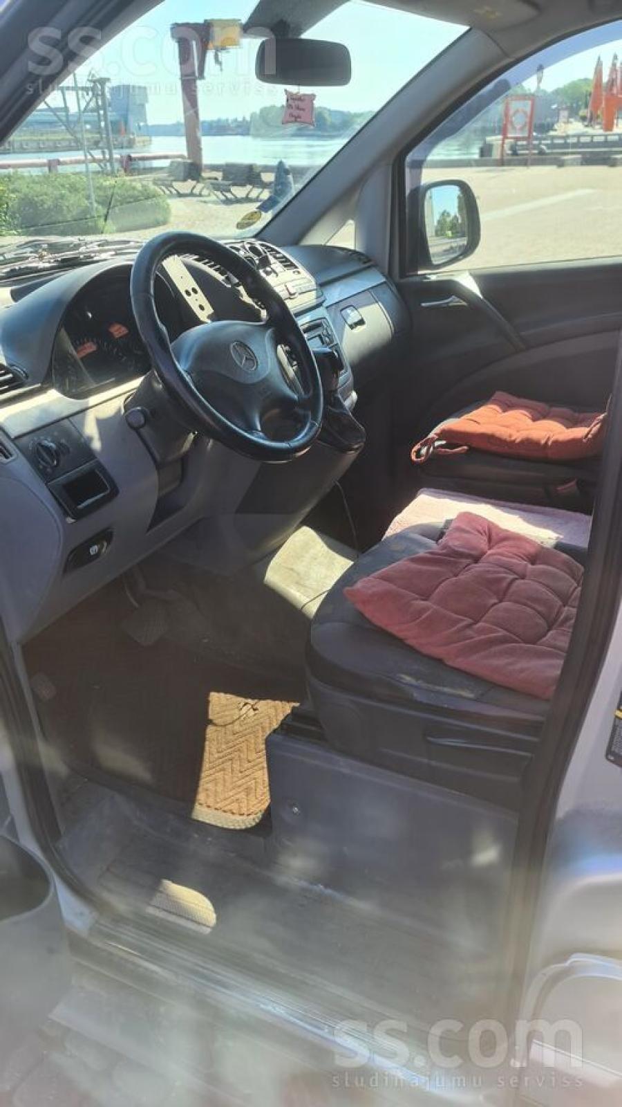 Grey Mercedes-Benz Vito 2004 in Ventspils, with an engine capacity of 2.10 L and mileage of 408 thousand km for 2800 €, photo 9 on AUTOMOTO.COM.LV