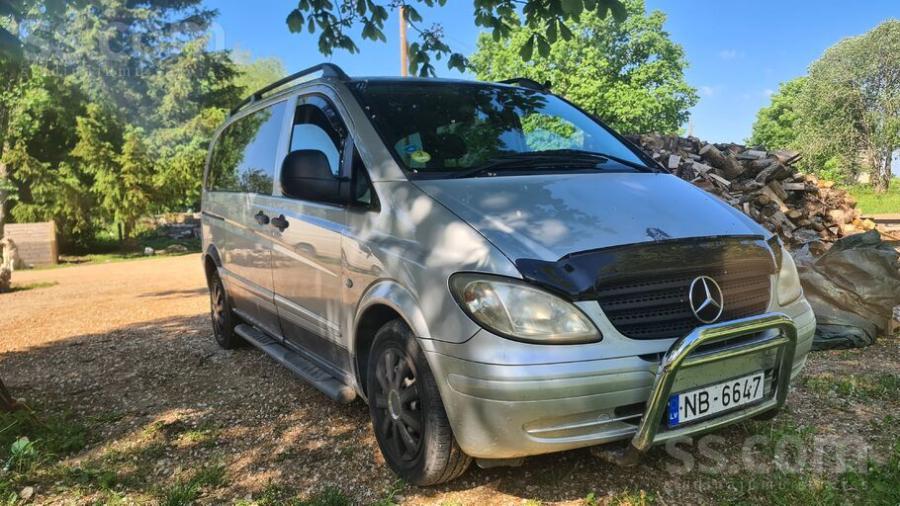 Grey Mercedes-Benz Vito 2004 in Ventspils, with an engine capacity of 2.10 L and mileage of 408 thousand km for 2800 €, photo 12 on AUTOMOTO.COM.LV