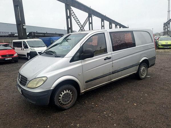 Grey Mercedes-Benz Vito 2005 in Tallinn, with an engine capacity of 2.10 L and mileage of 335 thousand km for 1299 €, photo 2 on AUTOMOTO.COM.LV