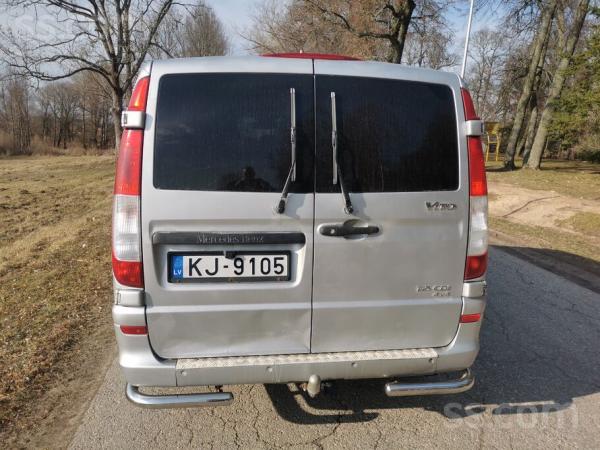 Pelēks Mercedes-Benz Vito 2006 Daugavpils, ar dzinēja tilpumu 2.20 L un nobraukumu 393 tūkst. km par 1250 €, foto 7 vietnē AUTOMOTO.COM.LV