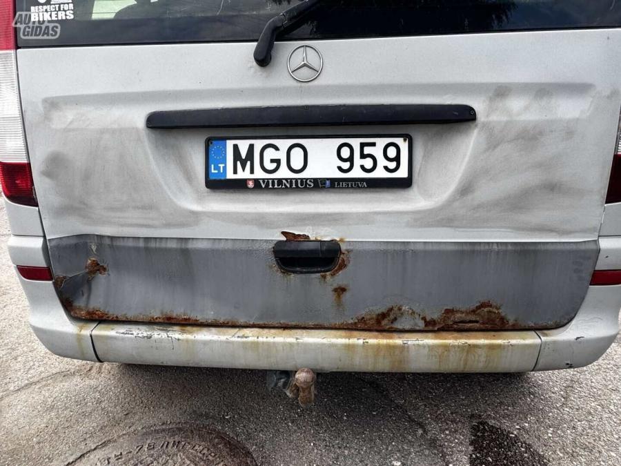 Grey Mercedes-Benz Vito 2006 in Vilnius, with an engine capacity of 2.20 L and mileage of 411 thousand km for 2000 €, photo 19 on AUTOMOTO.COM.LV