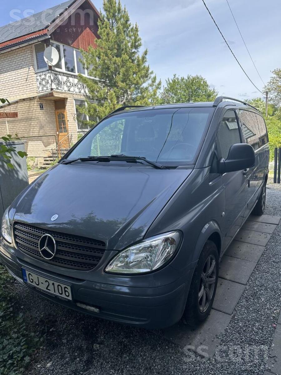 Pelēks Mercedes-Benz Vito 2007 Ogre, ar dzinēja tilpumu 2.20 L un nobraukumu 430 tūkst. km par 12500 €, foto 1 vietnē AUTOMOTO.COM.LV