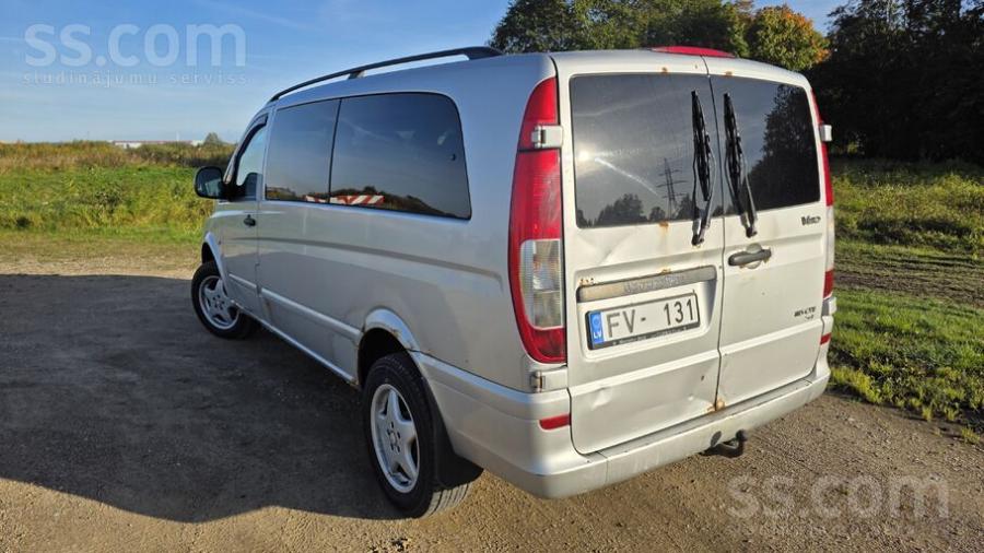 Grey Mercedes-Benz Vito 2007 in Ventspils, with an engine capacity of 2.20 L and mileage of 364 thousand km for 2000 €, photo 5 on AUTOMOTO.COM.LV