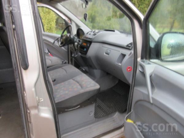 Pelēks Mercedes-Benz Vito 2008 Ogre, ar dzinēja tilpumu 3.00 L un nobraukumu 435 tūkst. km par 3500 €, foto 9 vietnē AUTOMOTO.COM.LV