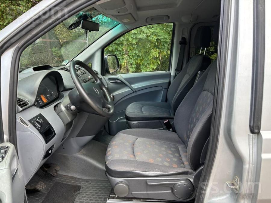 Grey Mercedes-Benz Vito 2008 in Ogre, with an engine capacity of 2.20 L and mileage of 306 thousand km for 6200 €, photo 12 on AUTOMOTO.COM.LV