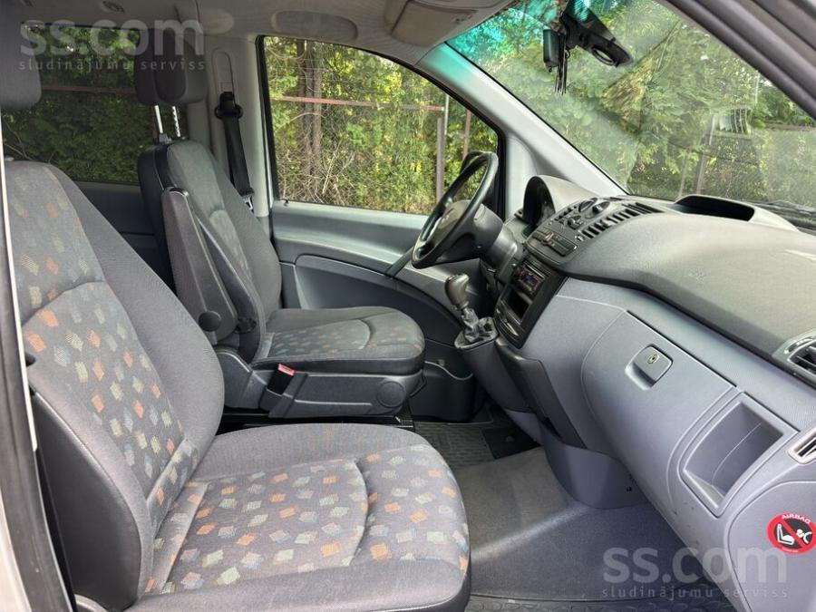 Grey Mercedes-Benz Vito 2008 in Ogre, with an engine capacity of 2.20 L and mileage of 306 thousand km for 6200 €, photo 13 on AUTOMOTO.COM.LV