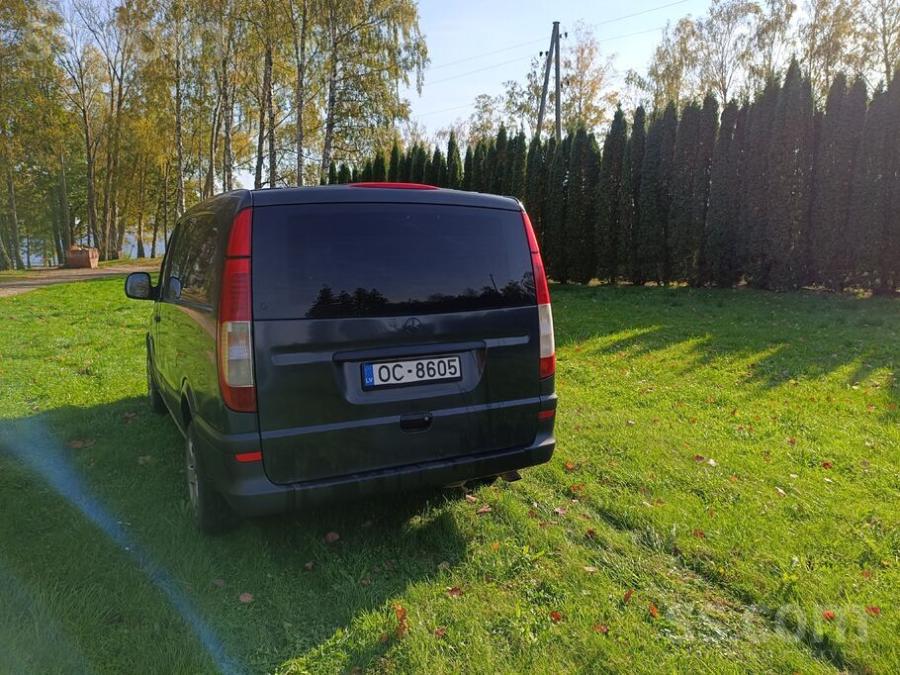 Grey Mercedes-Benz Vito 2009 in Ogre, with an engine capacity of 2.20 L and mileage of 551 thousand km for 1600 €, photo 4 on AUTOMOTO.COM.LV