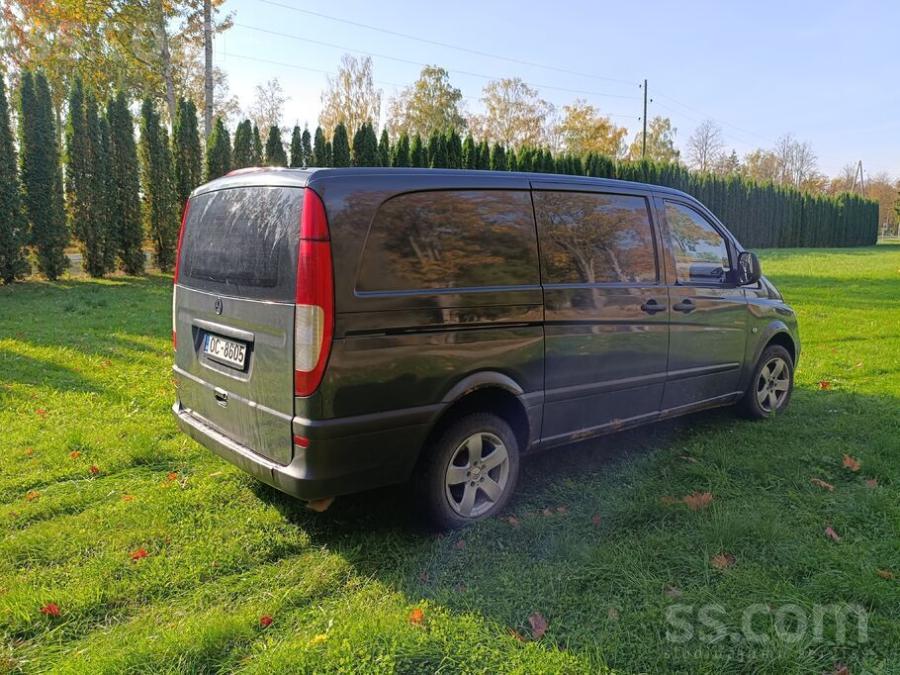 Grey Mercedes-Benz Vito 2009 in Ogre, with an engine capacity of 2.20 L and mileage of 551 thousand km for 1600 €, photo 6 on AUTOMOTO.COM.LV