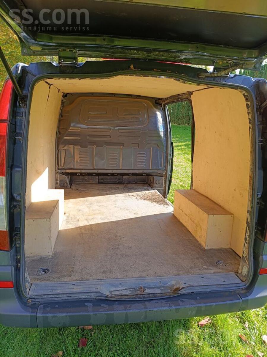 Grey Mercedes-Benz Vito 2009 in Ogre, with an engine capacity of 2.20 L and mileage of 551 thousand km for 1600 €, photo 7 on AUTOMOTO.COM.LV