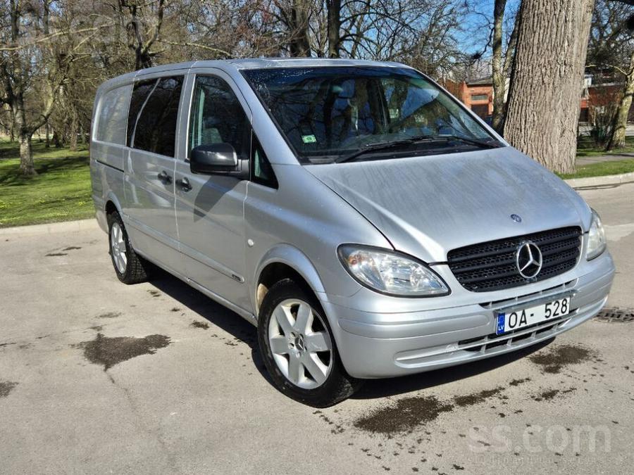 Grey Mercedes-Benz Vito 2010 in Liepaja, with an engine capacity of 2.20 L and mileage of 346 thousand km for 5600 €, photo 1 on AUTOMOTO.COM.LV
