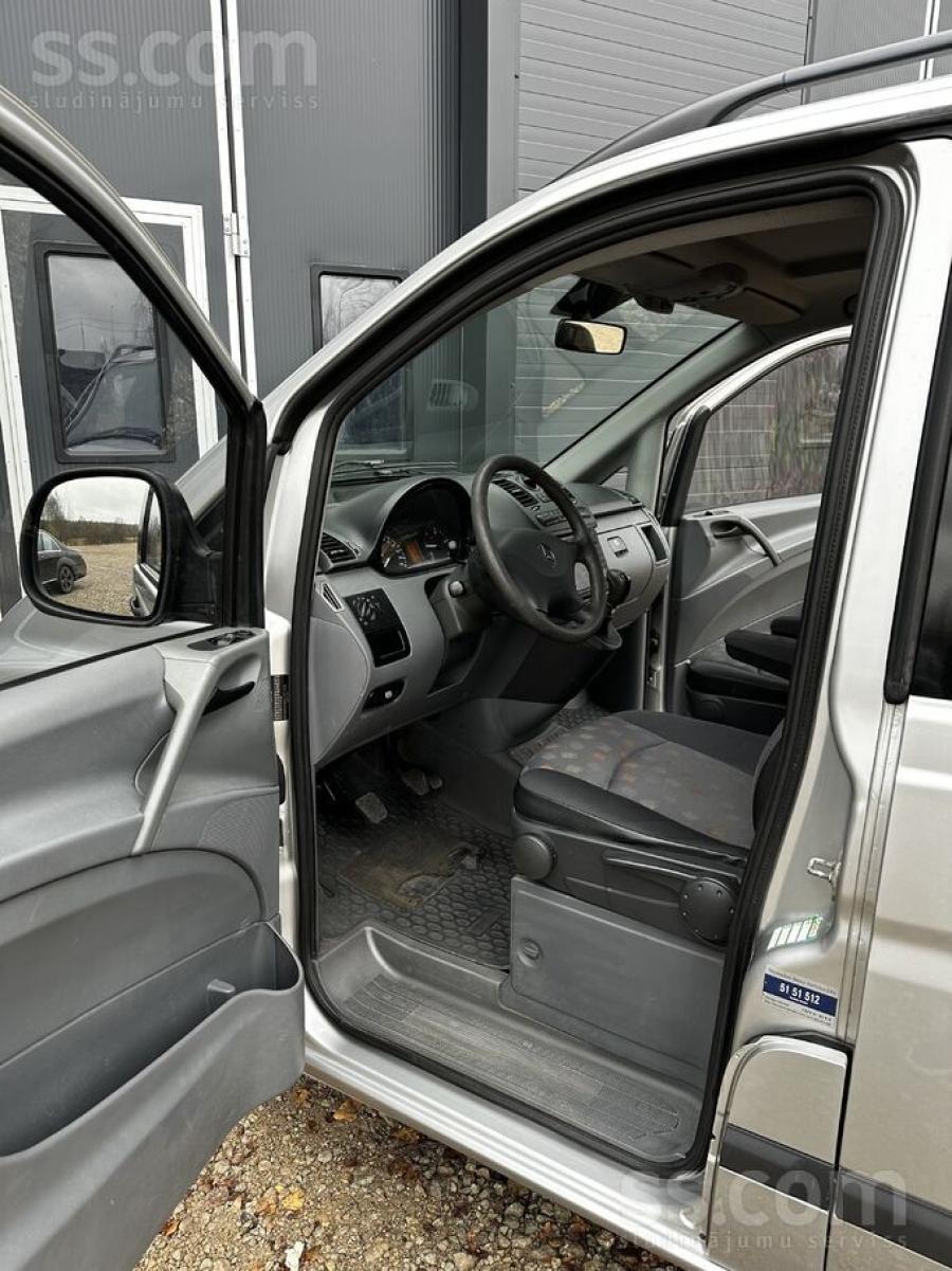 Pelēks Mercedes-Benz Vito 2011 Valka, ar dzinēja tilpumu 2.10 L un nobraukumu 309 tūkst. km par 5999 €, foto 15 vietnē AUTOMOTO.COM.LV