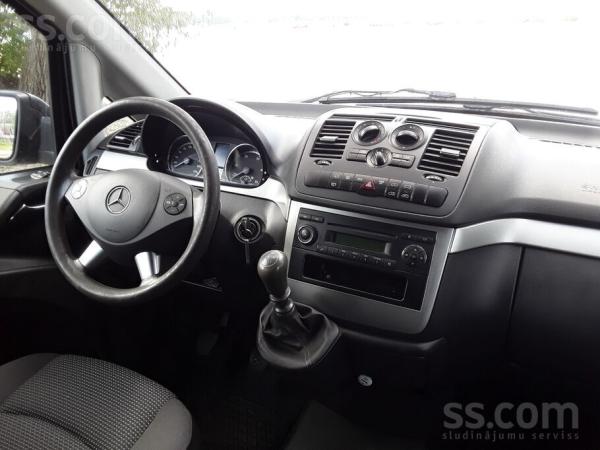 Grey Mercedes-Benz Vito 2011 in Jurmala, with an engine capacity of 2.20 L and mileage of 286 thousand km for 9600 €, photo 6 on AUTOMOTO.COM.LV