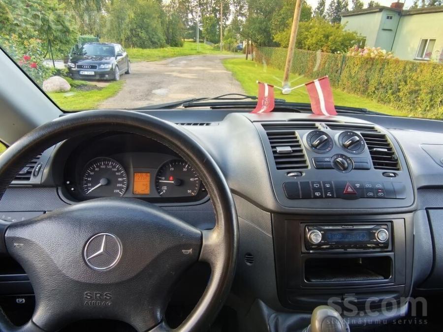 Pelēks Mercedes-Benz Vito 2012 Ogre, ar dzinēja tilpumu 2.20 L un nobraukumu 353 tūkst. km par 7150 €, foto 15 vietnē AUTOMOTO.COM.LV