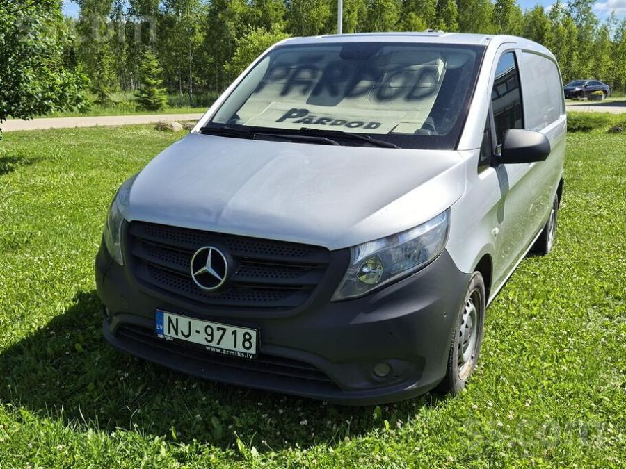 Grey Mercedes-Benz Vito 2015 in Jekabpils, with an engine capacity of 2.20 L and mileage of 273 thousand km for 8000 €, photo 6 on AUTOMOTO.COM.LV