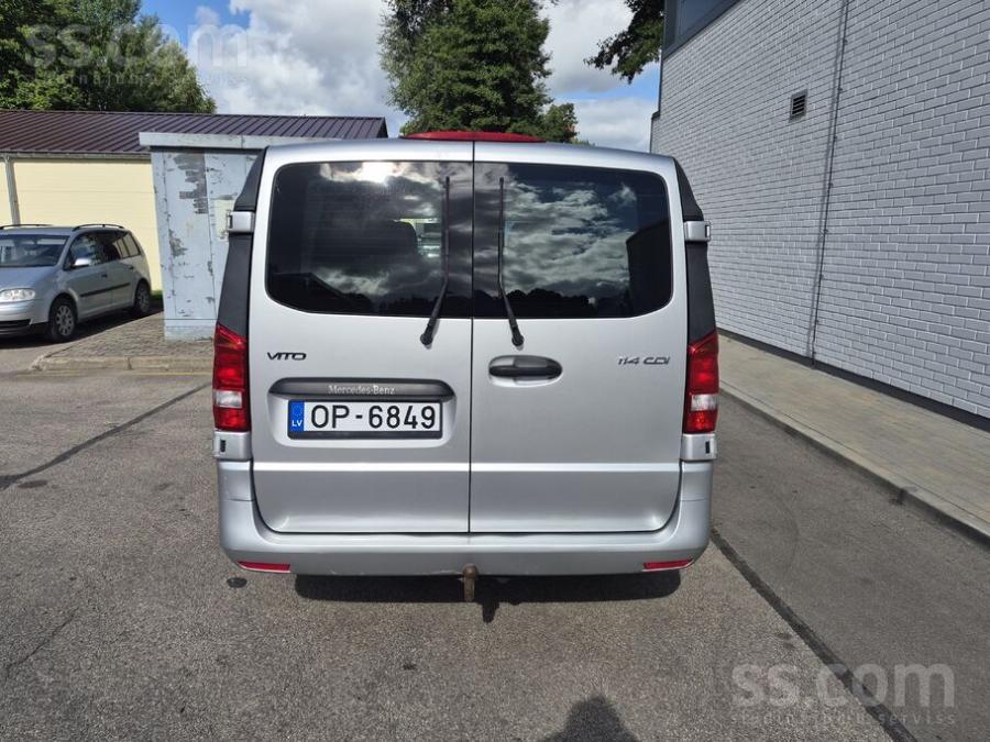 Pelēks Mercedes-Benz Vito 2015 Rīga, ar dzinēja tilpumu 2.20 L un nobraukumu 254 tūkst. km par 14200 €, foto 6 vietnē AUTOMOTO.COM.LV
