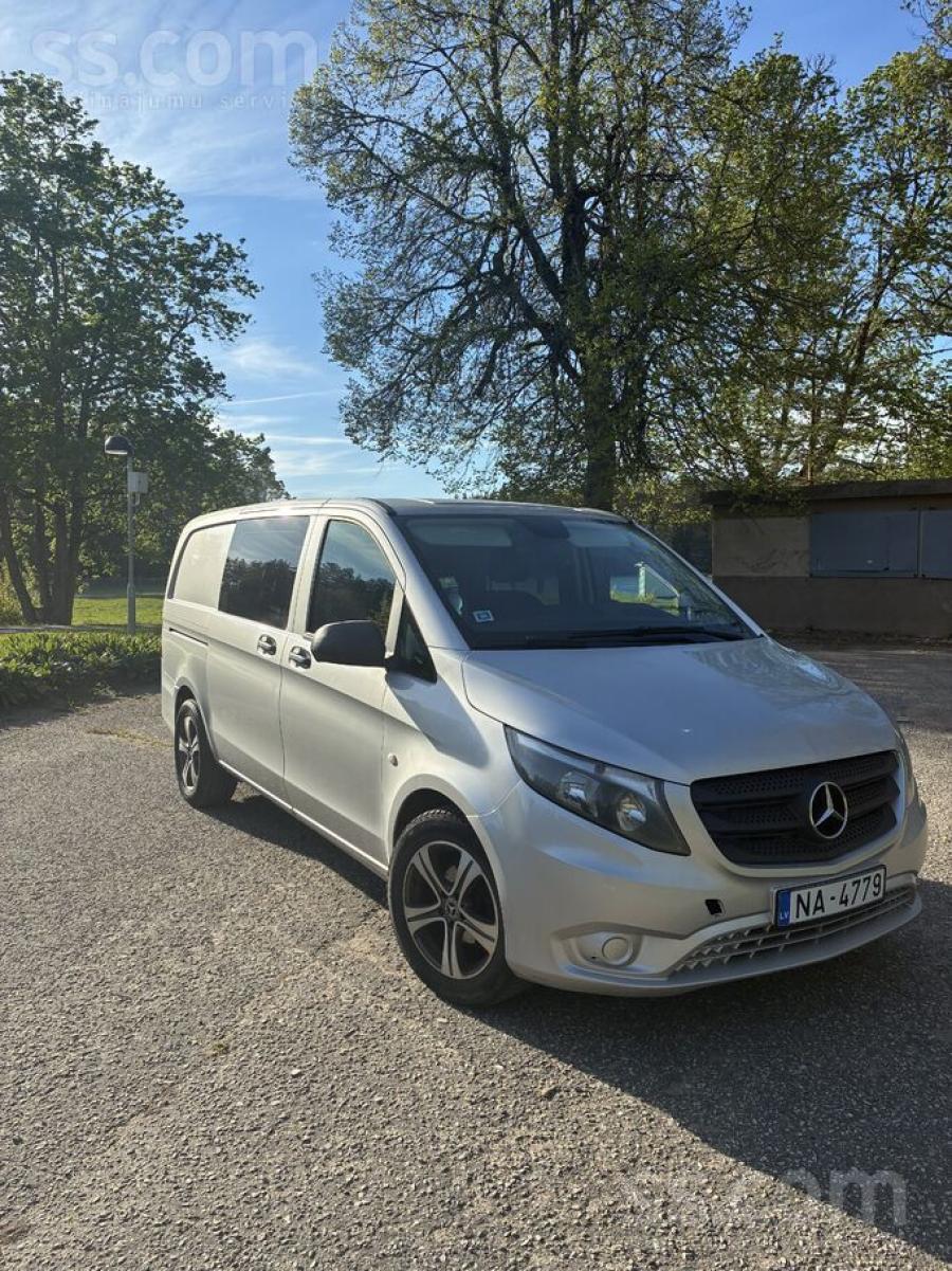 Pelēks Mercedes-Benz Vito 2015 Valka, ar dzinēja tilpumu 1.60 L un nobraukumu 360 tūkst. km par 12400 €, foto 1 vietnē AUTOMOTO.COM.LV