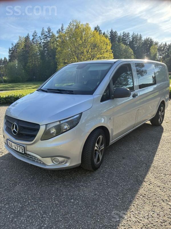 Grey Mercedes-Benz Vito 2015 in Valka, with an engine capacity of 1.60 L and mileage of 360 thousand km for 12400 €, photo 3 on AUTOMOTO.COM.LV