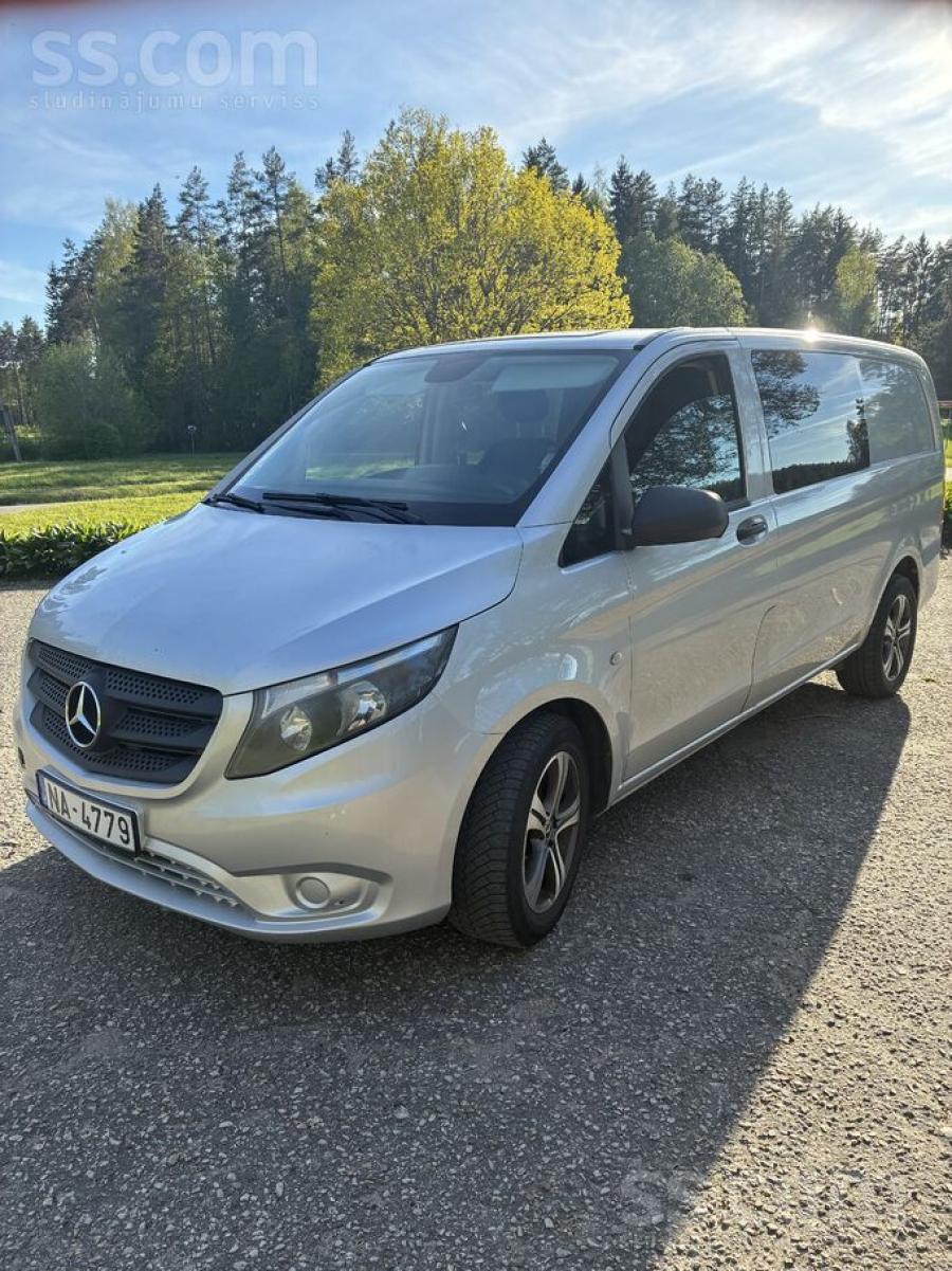 Pelēks Mercedes-Benz Vito 2015 Valka, ar dzinēja tilpumu 1.60 L un nobraukumu 360 tūkst. km par 12400 €, foto 3 vietnē AUTOMOTO.COM.LV