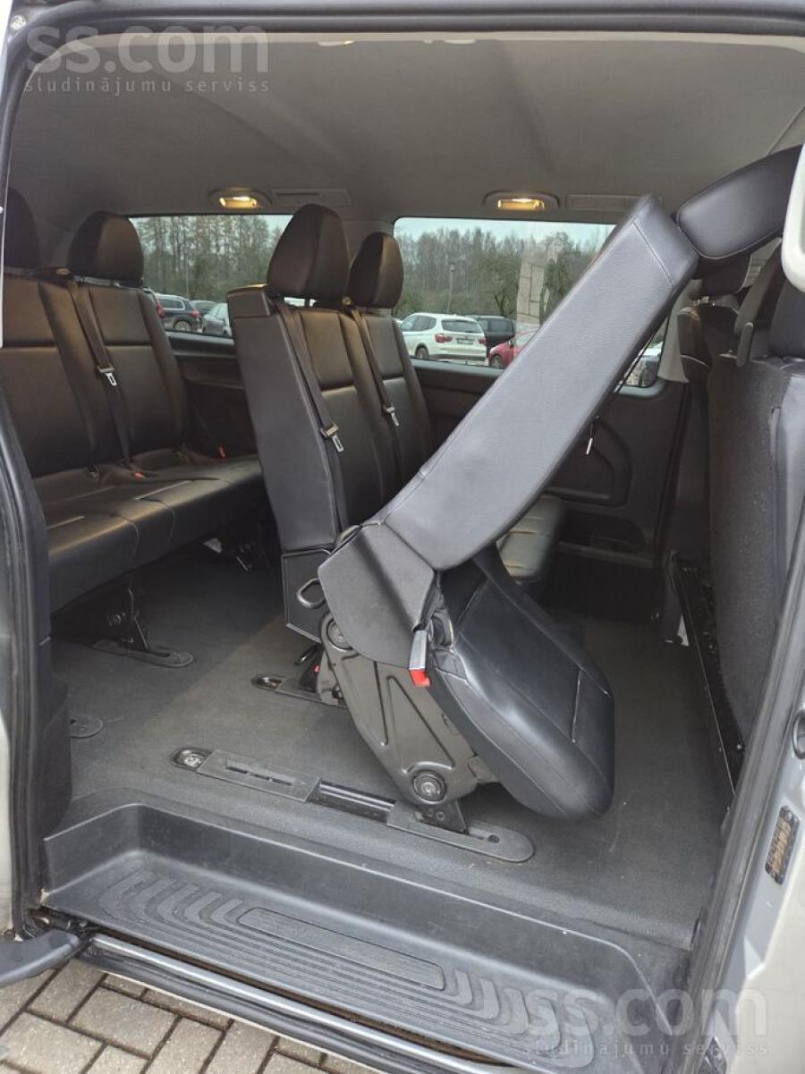 Grey Mercedes-Benz Vito 2016 in Riga, with an engine capacity of 2.10 L and mileage of 275 thousand km for 23000 €, photo 10 on AUTOMOTO.COM.LV