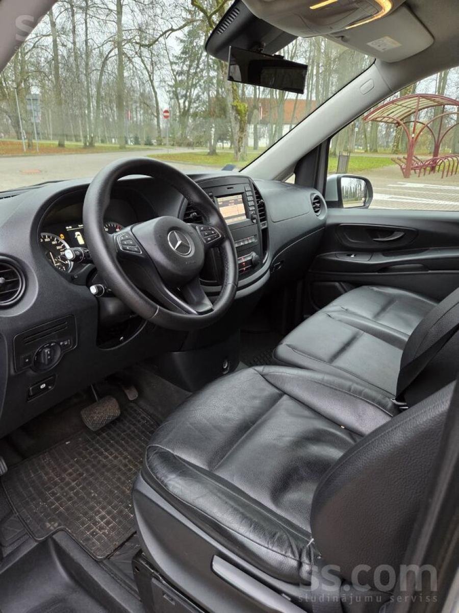 Grey Mercedes-Benz Vito 2016 in Riga, with an engine capacity of 2.10 L and mileage of 275 thousand km for 23000 €, photo 16 on AUTOMOTO.COM.LV