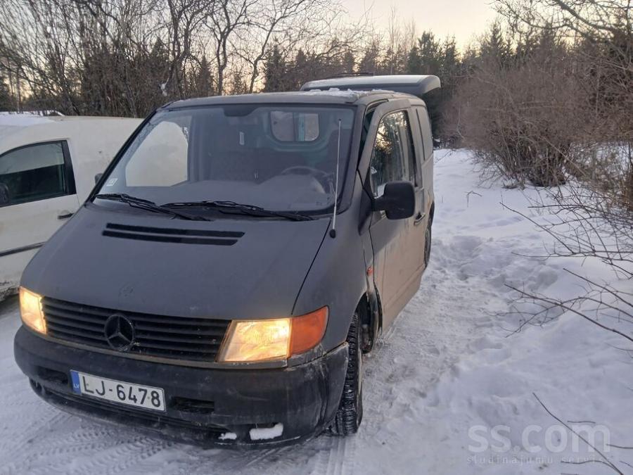 Grey Mercedes-Benz Vito 1999 in Liepaja, with an engine capacity of 2.00 L and mileage of 400 thousand km for 1200 €, photo 3 on AUTOMOTO.COM.LV