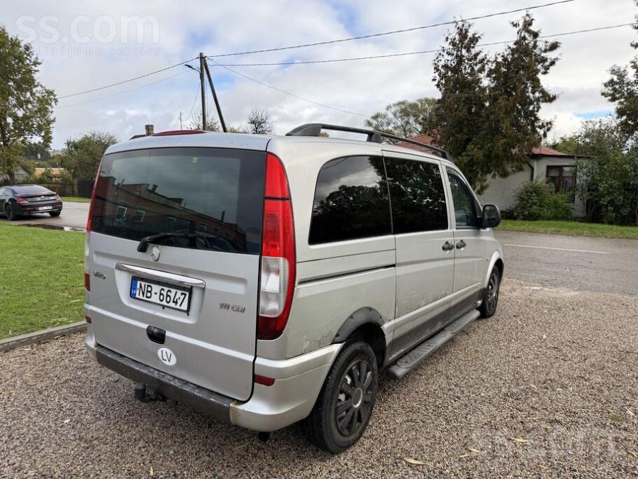 Grey Mercedes-Benz Vito 2004 in Ventspils, with an engine capacity of 2.10 L and mileage of 408 thousand km for 3300 €, photo 6 on AUTOMOTO.COM.LV