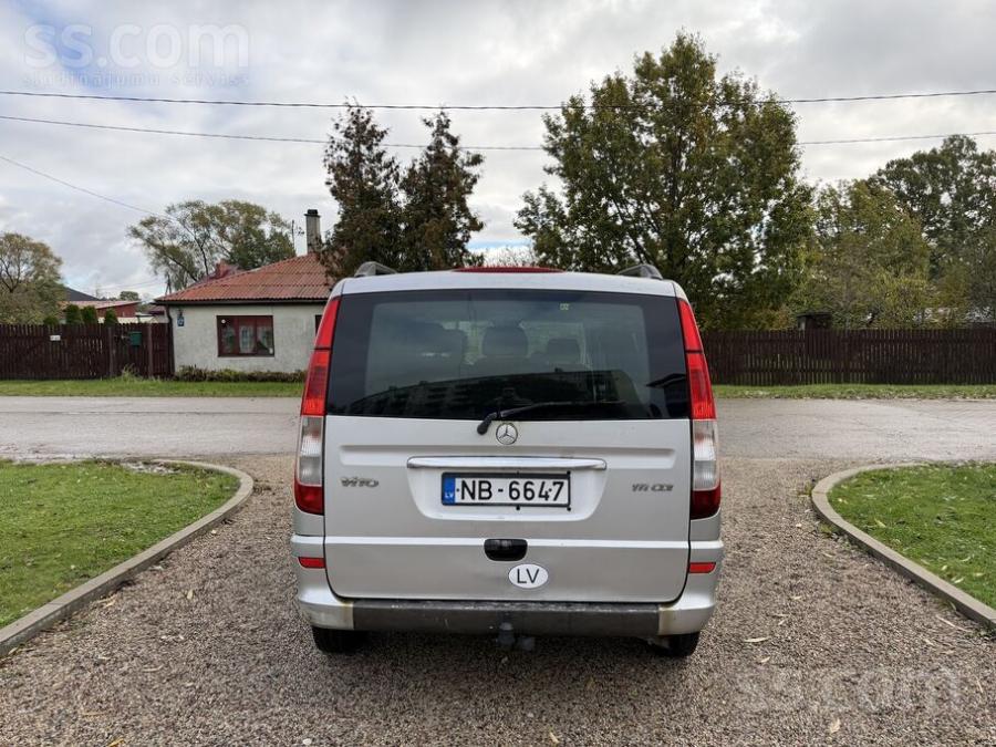 Grey Mercedes-Benz Vito 2004 in Ventspils, with an engine capacity of 2.10 L and mileage of 408 thousand km for 3300 €, photo 8 on AUTOMOTO.COM.LV