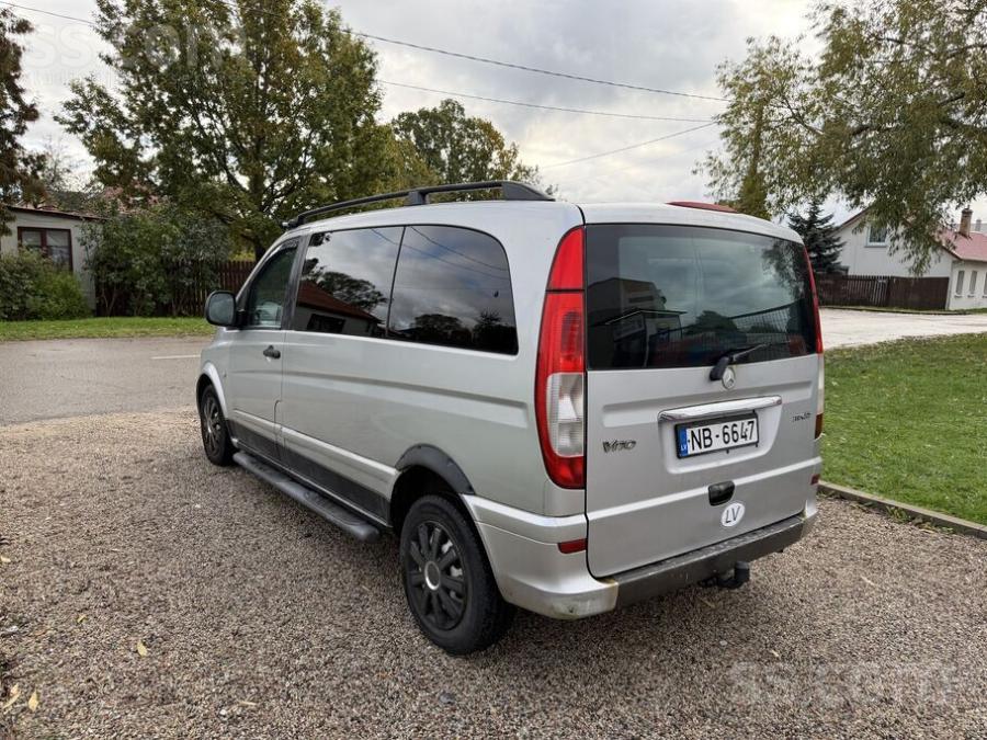 Grey Mercedes-Benz Vito 2004 in Ventspils, with an engine capacity of 2.10 L and mileage of 408 thousand km for 3300 €, photo 9 on AUTOMOTO.COM.LV