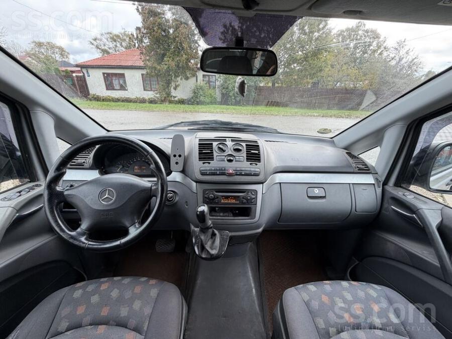 Grey Mercedes-Benz Vito 2004 in Ventspils, with an engine capacity of 2.10 L and mileage of 408 thousand km for 3300 €, photo 13 on AUTOMOTO.COM.LV