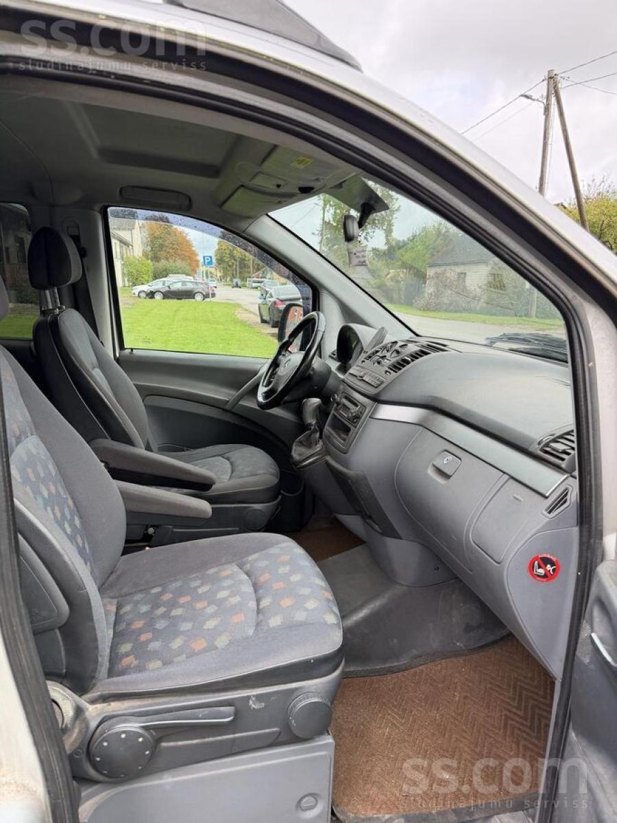 Grey Mercedes-Benz Vito 2004 in Ventspils, with an engine capacity of 2.10 L and mileage of 408 thousand km for 3300 €, photo 14 on AUTOMOTO.COM.LV