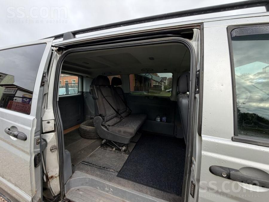 Grey Mercedes-Benz Vito 2004 in Ventspils, with an engine capacity of 2.10 L and mileage of 408 thousand km for 3300 €, photo 16 on AUTOMOTO.COM.LV