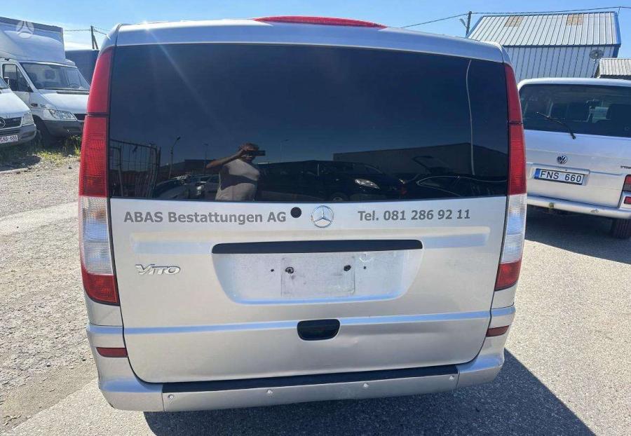 Grey Mercedes-Benz Vito 2006 in Kaunas, with an engine capacity of 2.15 L and mileage of 254 thousand km for 5400 €, photo 17 on AUTOMOTO.COM.LV