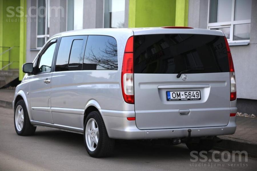 Grey Mercedes-Benz Vito 2011 in Riga, with an engine capacity of 2.20 L and mileage of 333 thousand km for 8995 €, photo 7 on AUTOMOTO.COM.LV