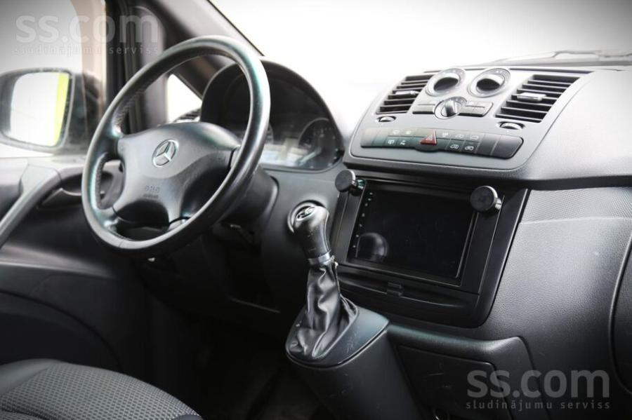 Grey Mercedes-Benz Vito 2011 in Riga, with an engine capacity of 2.20 L and mileage of 333 thousand km for 8995 €, photo 12 on AUTOMOTO.COM.LV