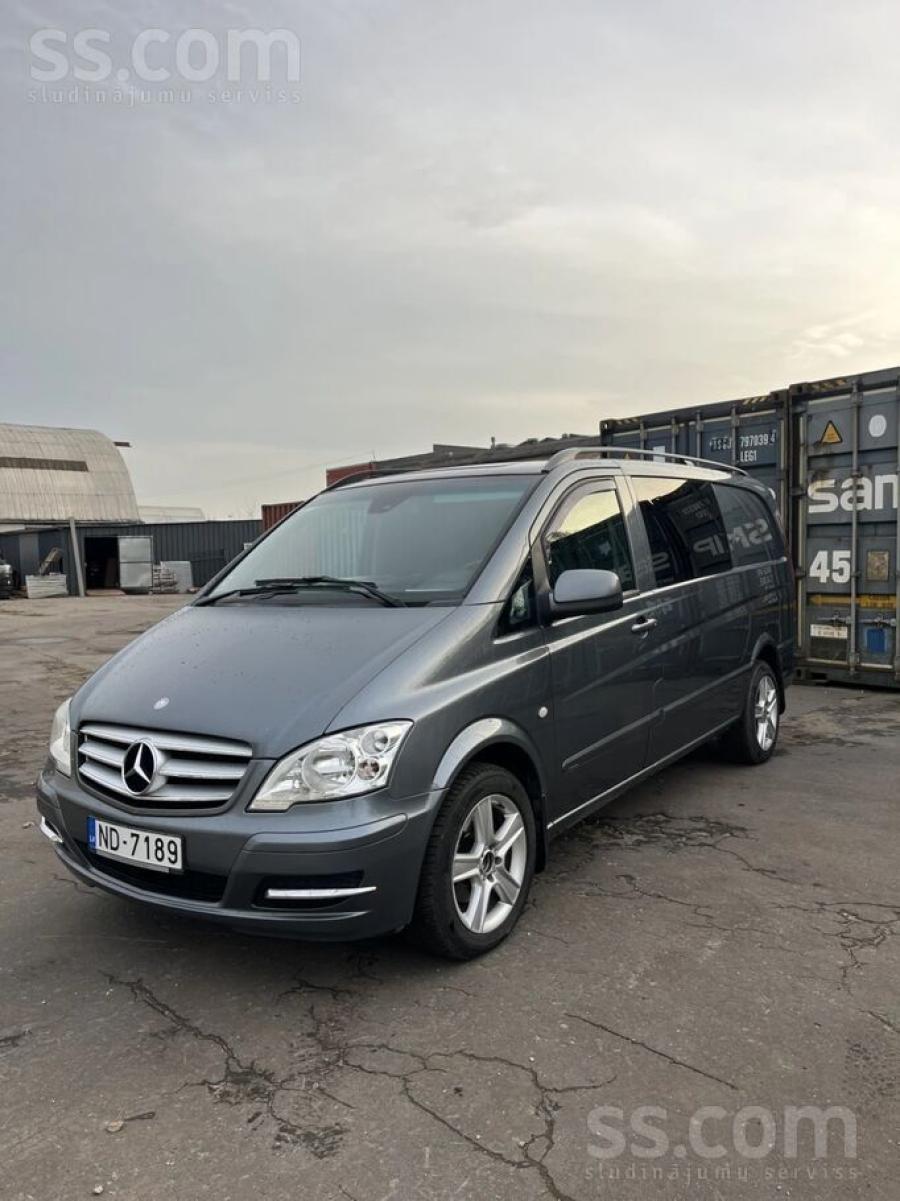 Grey Mercedes-Benz Vito 2012 in Riga, with an engine capacity of 2.20 L and mileage of 344 thousand km for 9500 €, photo 2 on AUTOMOTO.COM.LV