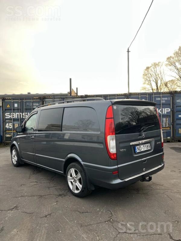 Pelēks Mercedes-Benz Vito 2012 Rīga, ar dzinēja tilpumu 2.20 L un nobraukumu 344 tūkst. km par 9500 €, foto 3 vietnē AUTOMOTO.COM.LV