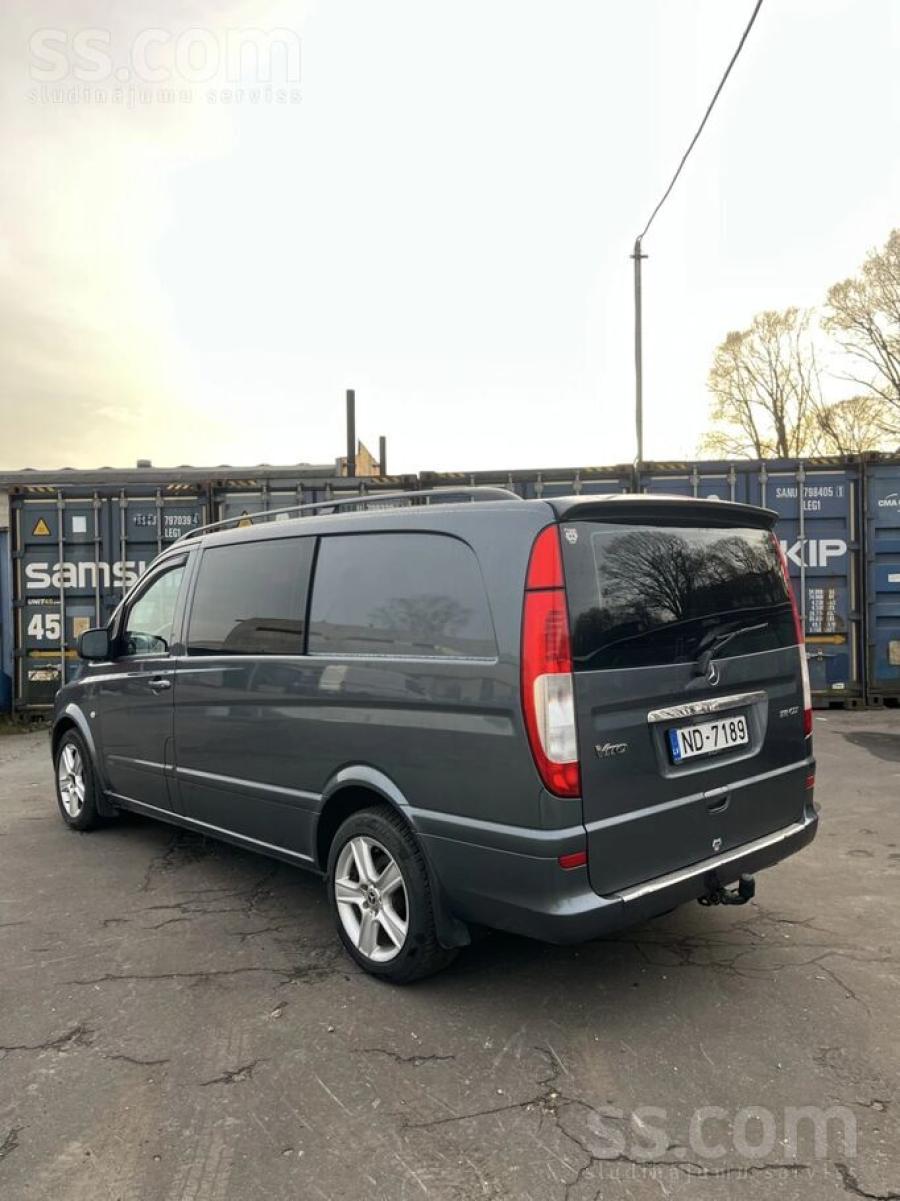 Grey Mercedes-Benz Vito 2012 in Riga, with an engine capacity of 2.20 L and mileage of 344 thousand km for 9500 €, photo 3 on AUTOMOTO.COM.LV