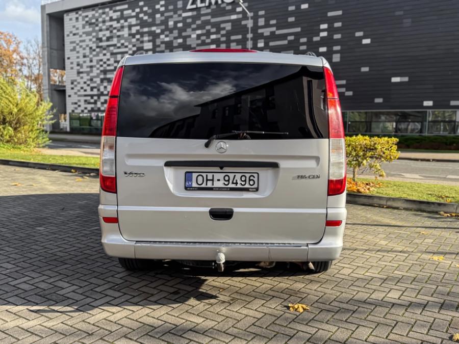 Grey Mercedes-Benz Vito 2014 in Riga, with an engine capacity of 2.20 L and mileage of 398 thousand km for 8500 €, photo 7 on AUTOMOTO.COM.LV